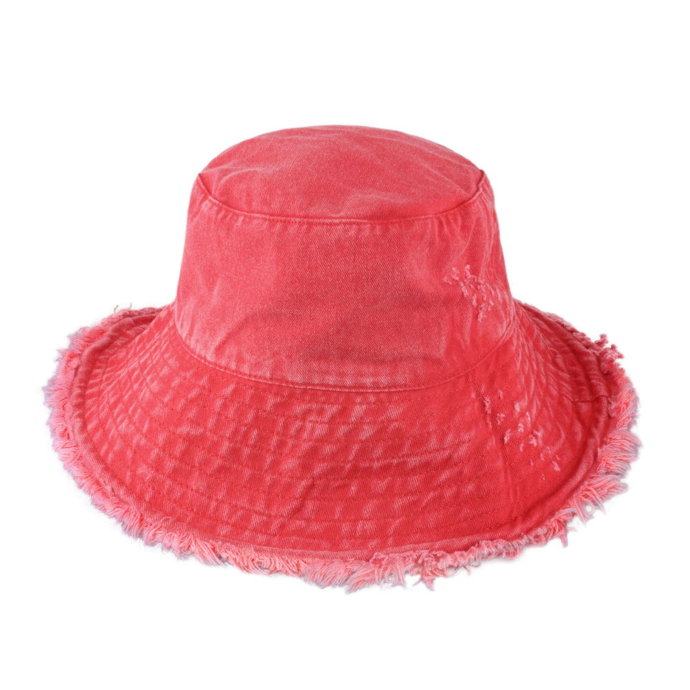 CHOK.LIDS Floppy Wide Brim Frayed Bucket Hats for Women
